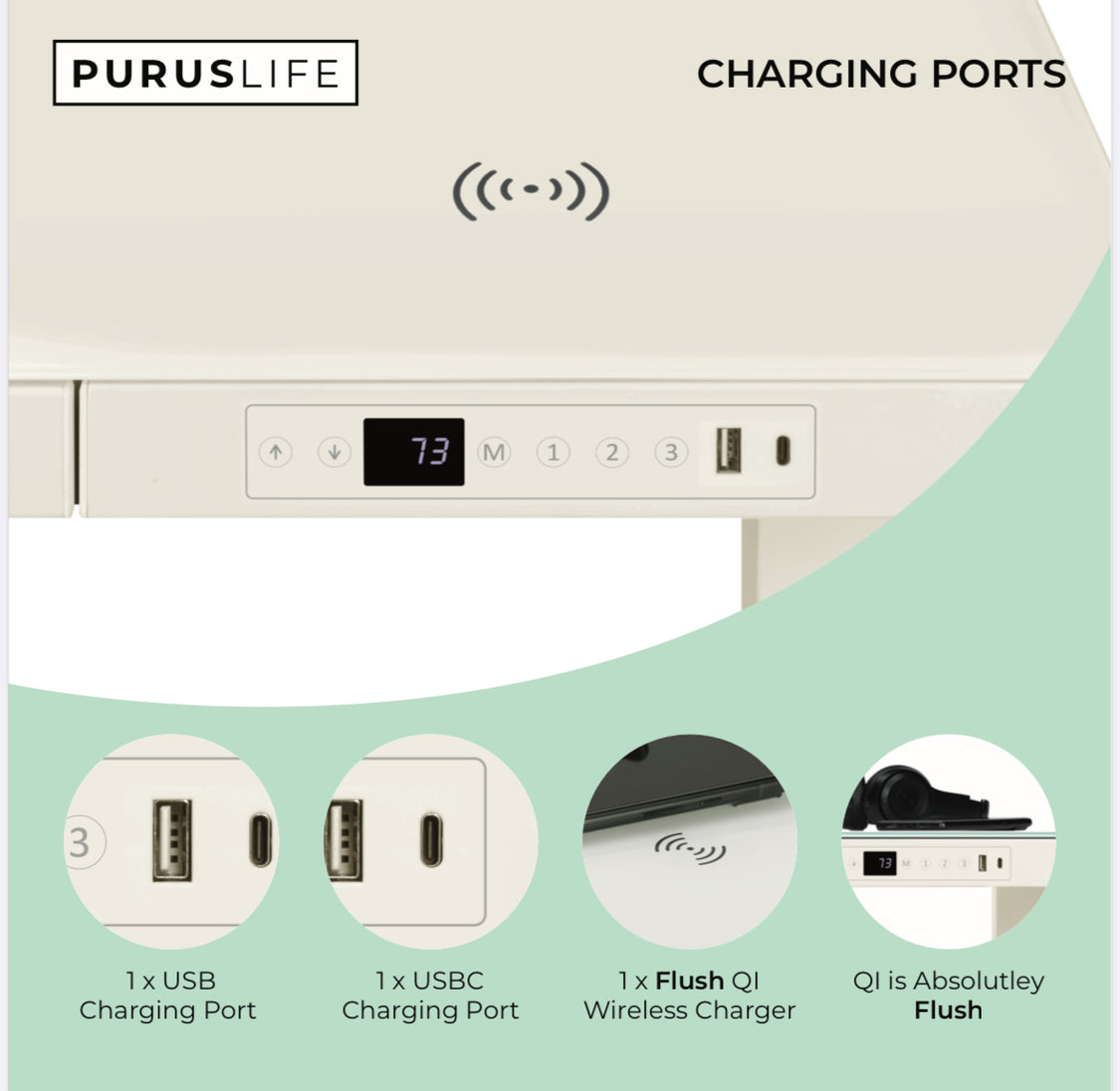 Glass E-Desk | Electric Standing Desk | Purus Life